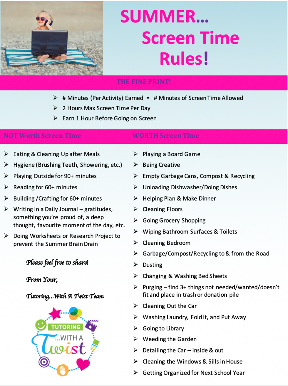 Summer Screen Time Rules To Build Healthy Minds & Bodies